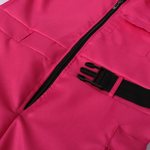 Squid Game Pink Guard Cosplay Outfit – Lulu's Costume Store